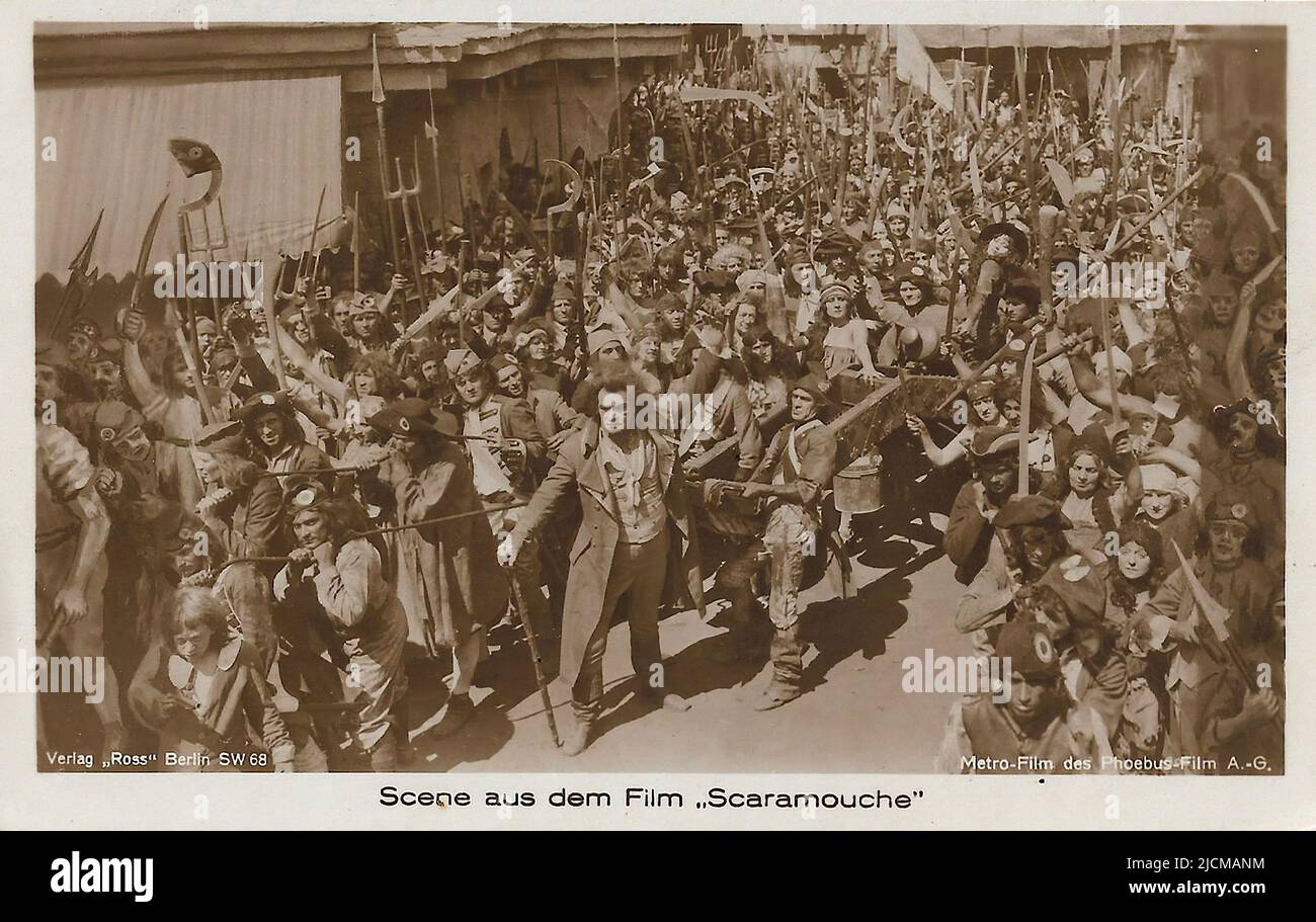 Scene from Scaramouche (1923) - Silent Hollywood era Stock Photo - Alamy