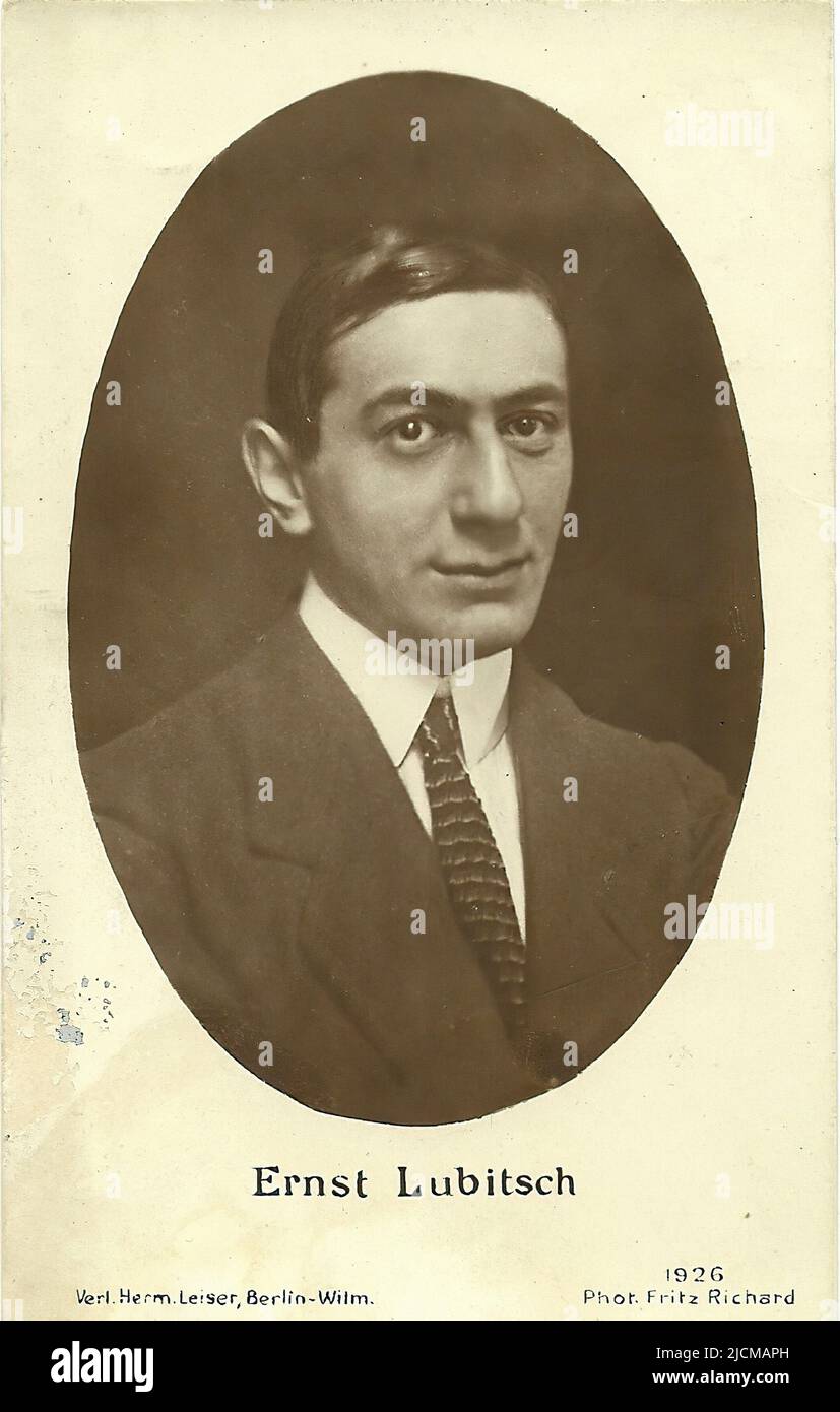 Portrait of Ernst Lubitsch - Silent Hollywood era Stock Photo - Alamy
