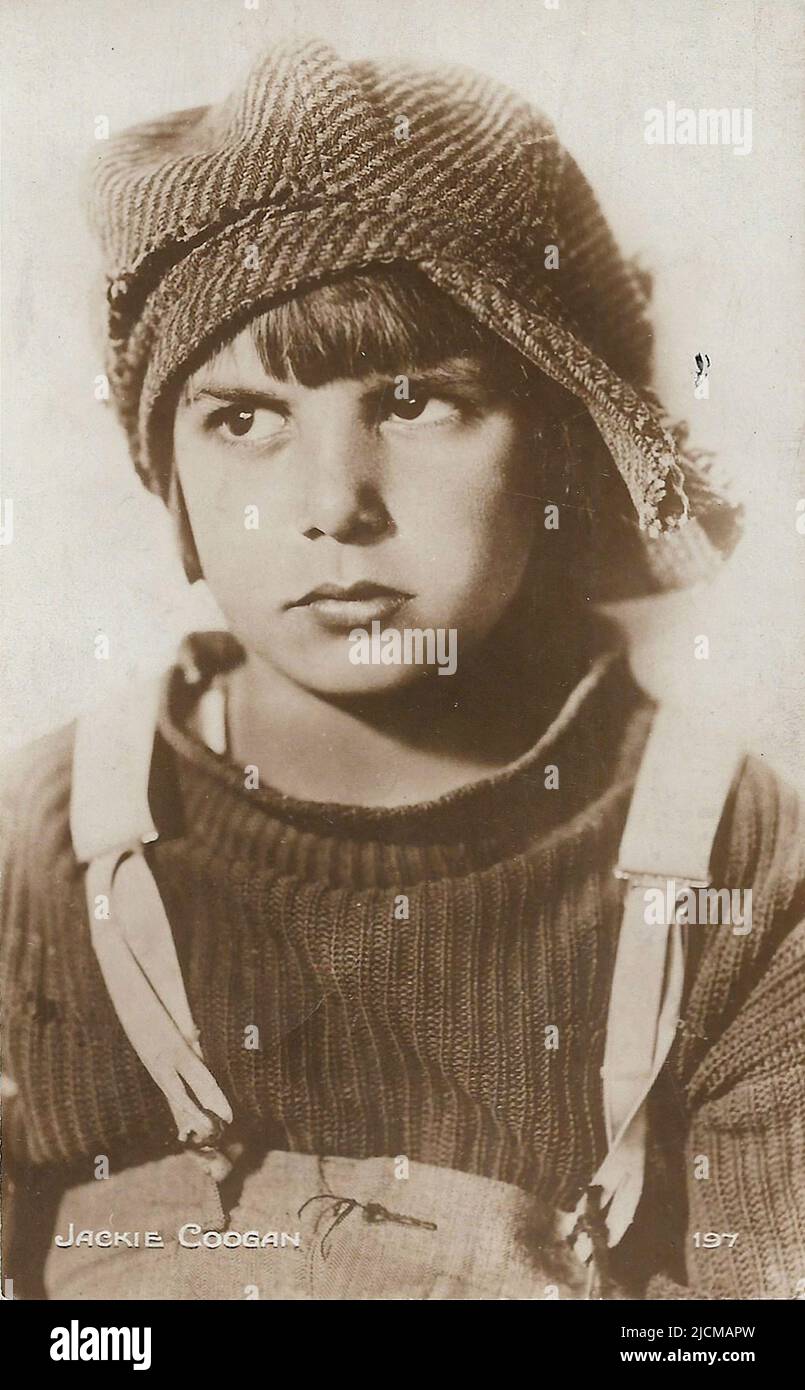 Portrait of Jackie Coogan 00010 - Silent Hollywood era Stock Photo - Alamy