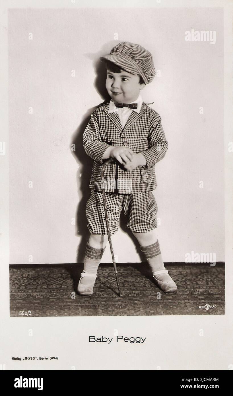 Portrait of Baby Peggy 004 - Silent Hollywood era Stock Photo - Alamy