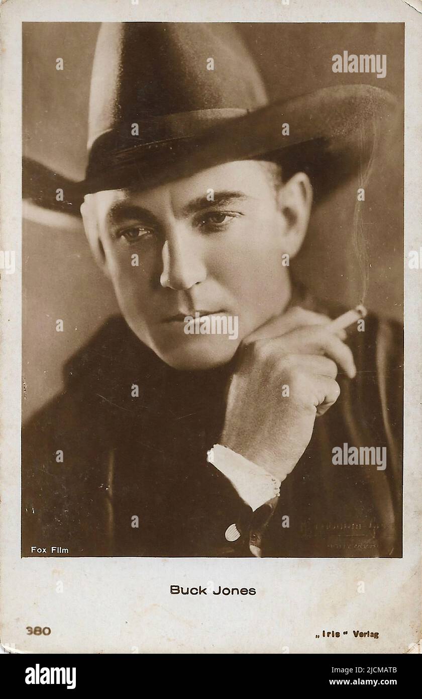 Portrait of Buck Jones - Silent Hollywood era Stock Photo - Alamy