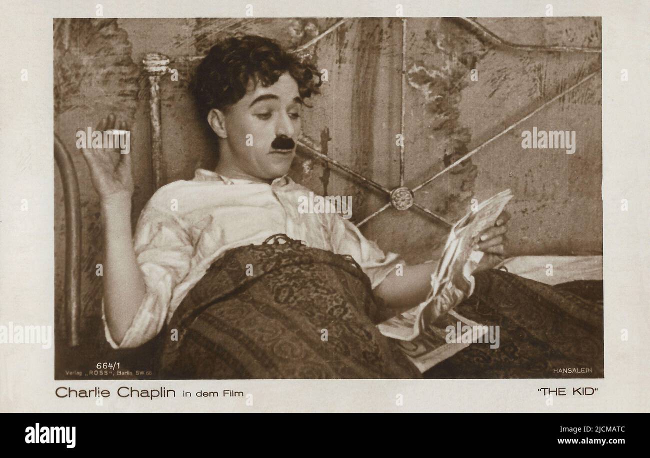 Portrait of Charlie Chaplin in The Kid (1921) - Silent Hollywood era ...