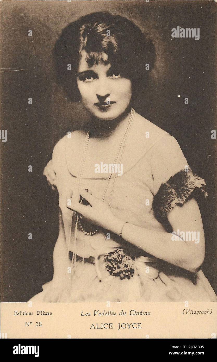 Portrait of Alice Joyce - Silent Hollywood era Stock Photo - Alamy