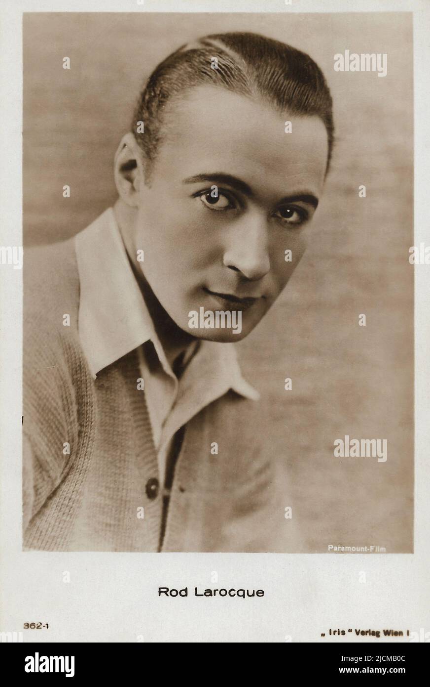 Portrait of Rod La Rocque 006 - Silent Hollywood era Stock Photo - Alamy