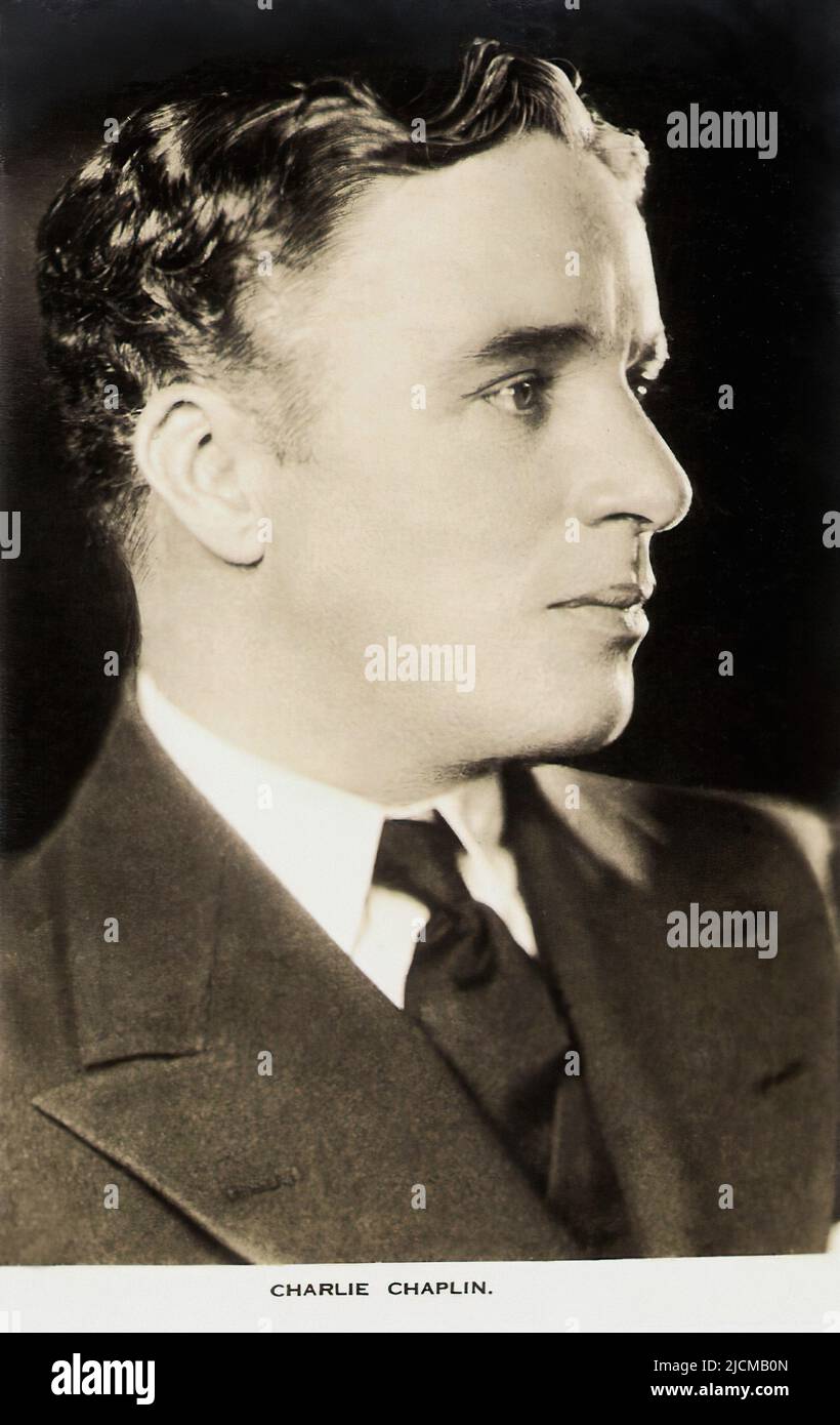 Portrait of Charlie Chaplin - Silent Hollywood era Stock Photo - Alamy
