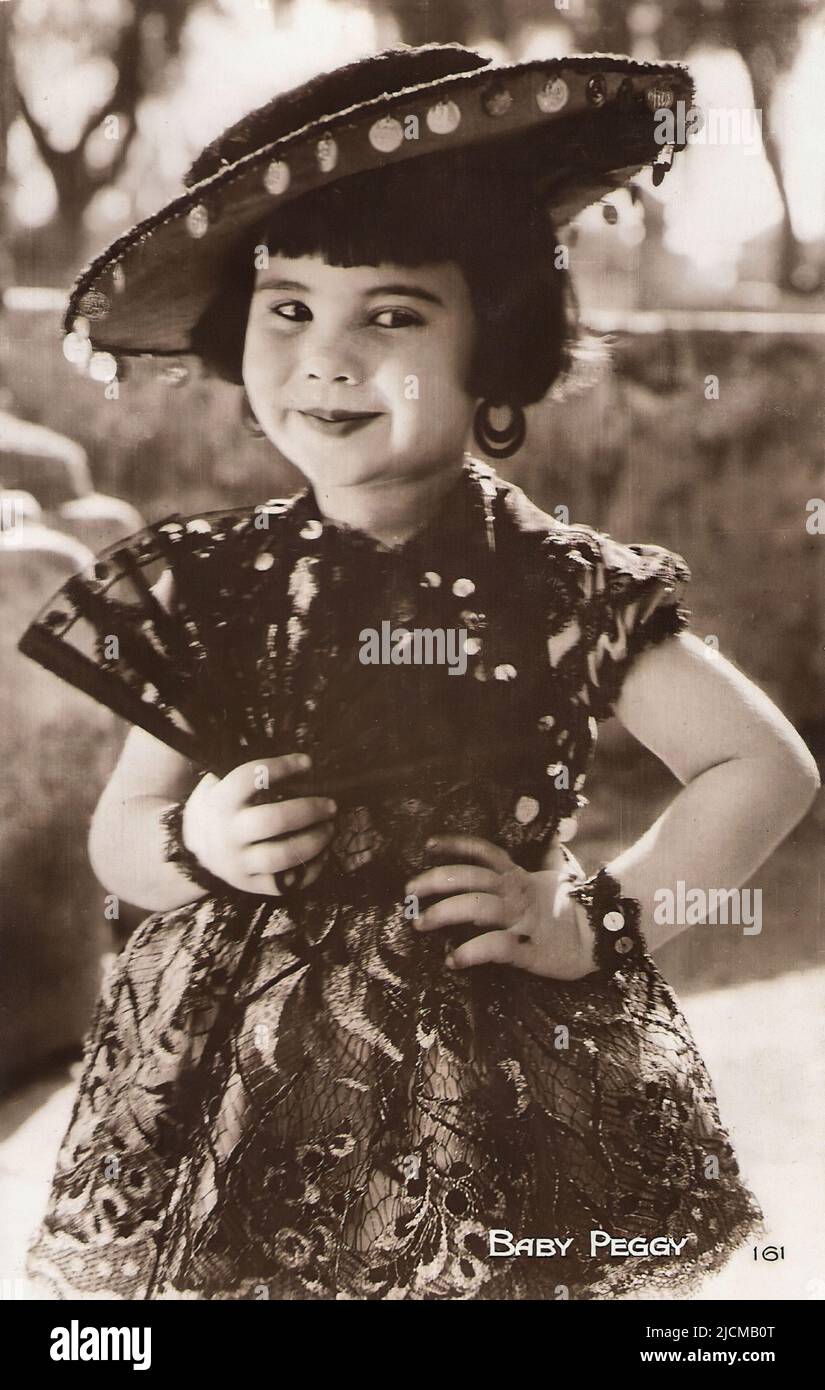 Portrait of Baby Peggy 005 - Silent Hollywood era Stock Photo - Alamy