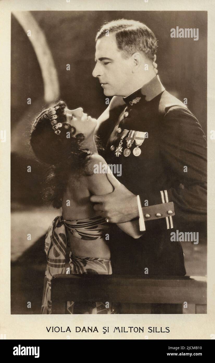 Portrait of Viola Dana and Milton Sills in The Silent Lover (1926 ...