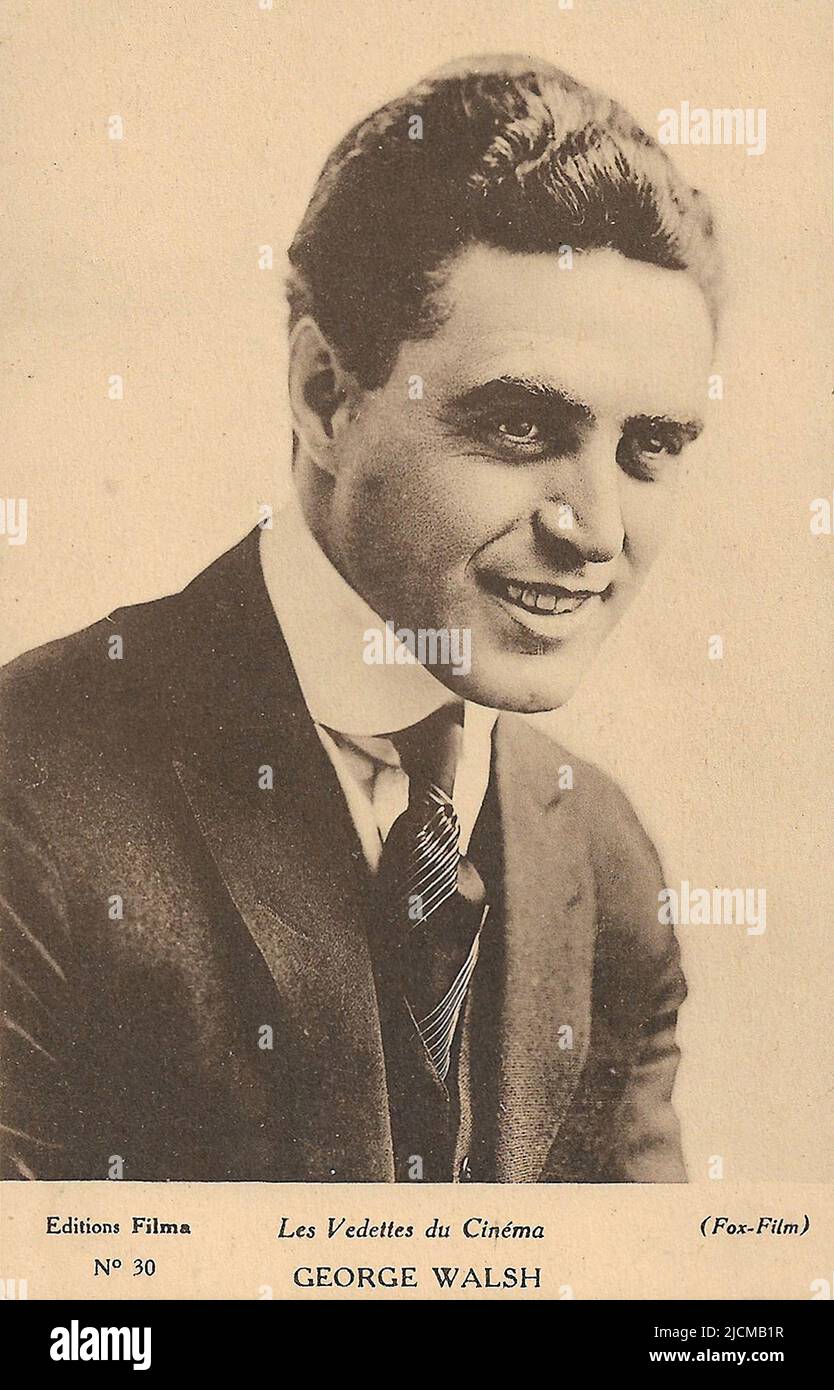 Portrait of George Walsh 002 - Silent Hollywood era Stock Photo - Alamy