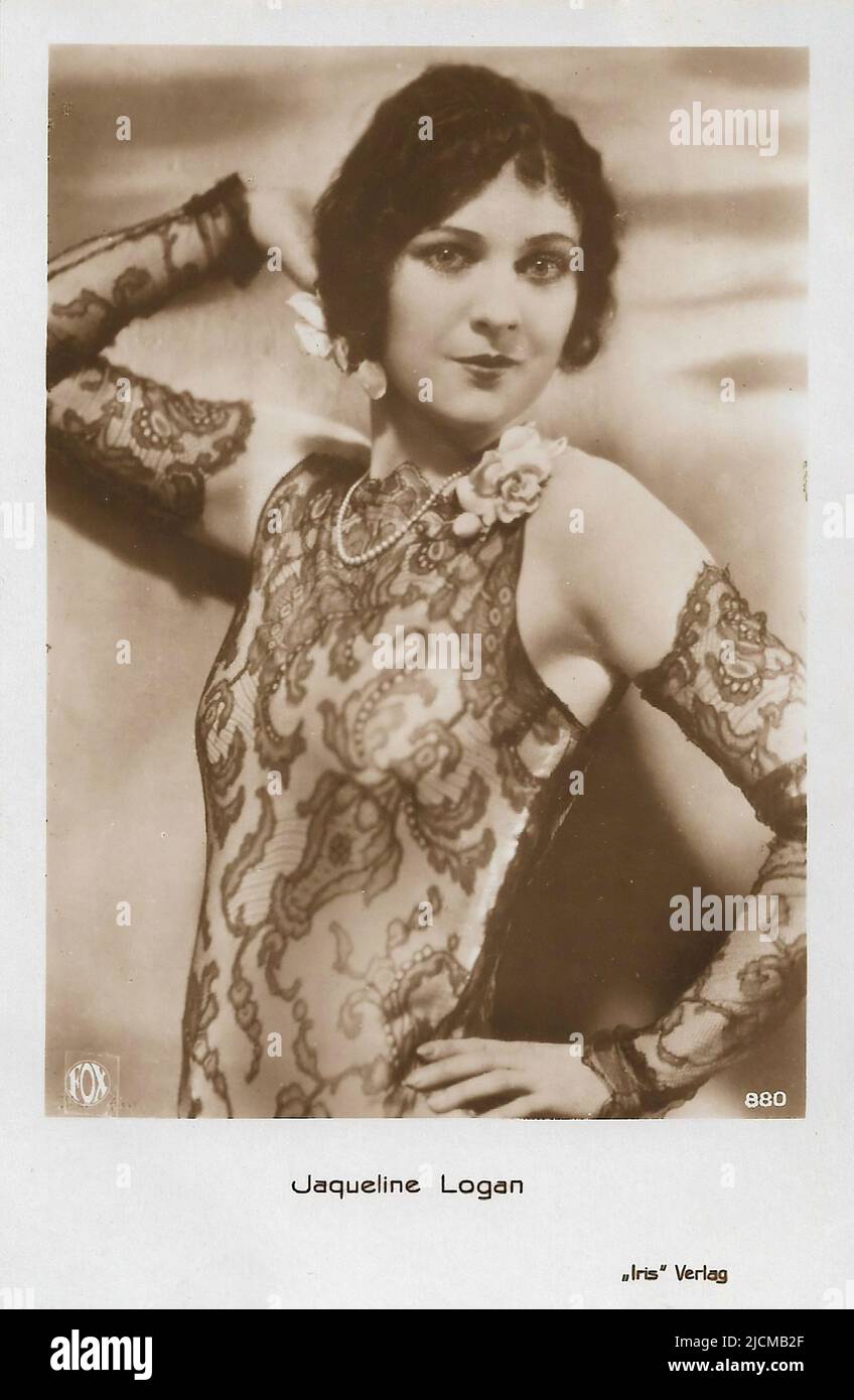 Portrait of Jacqueline Logan - Silent Hollywood era Stock Photo - Alamy