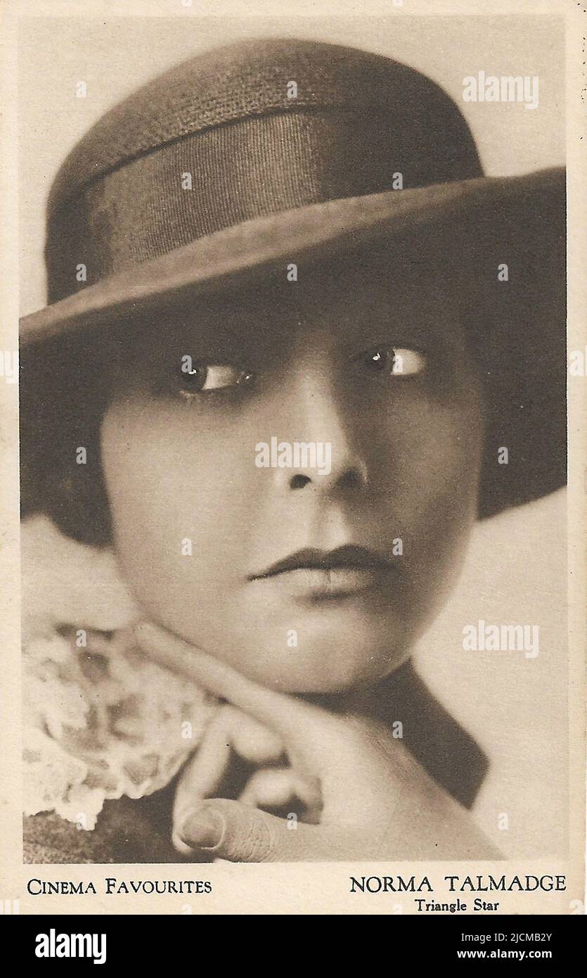 Portrait of Norma Talmadge 00010 - Silent Hollywood era Stock Photo - Alamy