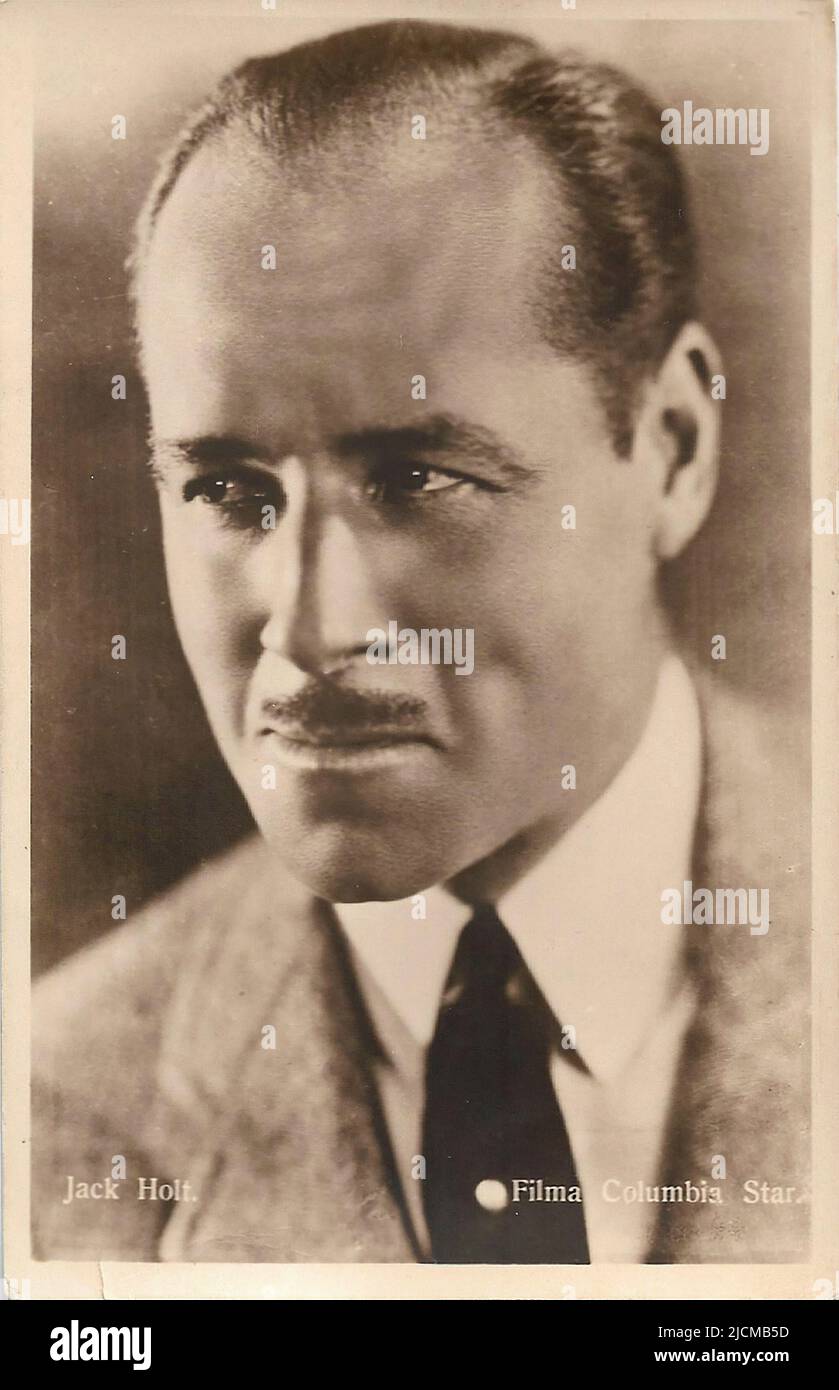 Portrait of Jack Holt 005 - Silent Hollywood era Stock Photo - Alamy