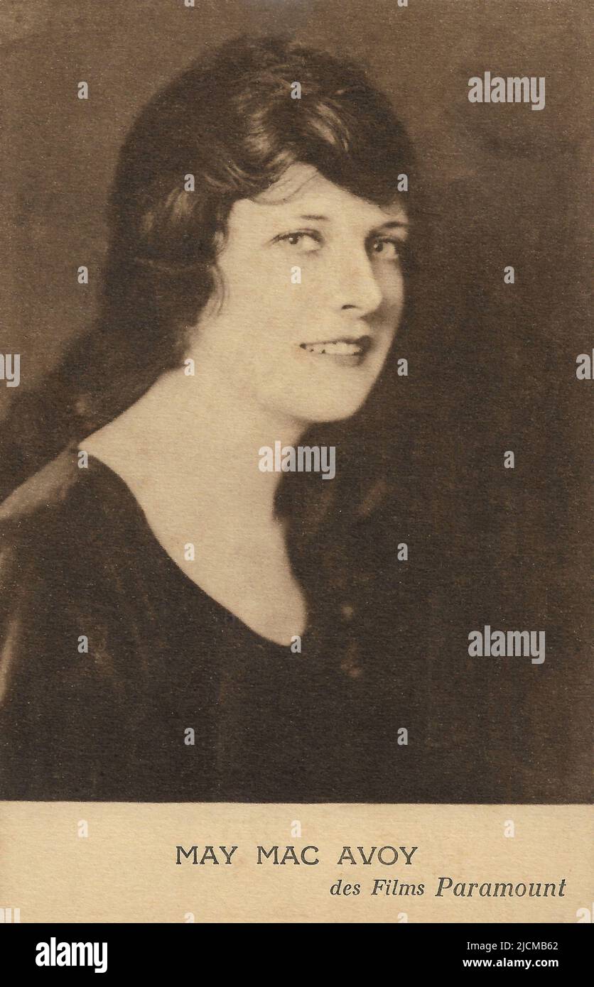 Portrait of May McAvoy 003 - Silent Hollywood era Stock Photo - Alamy