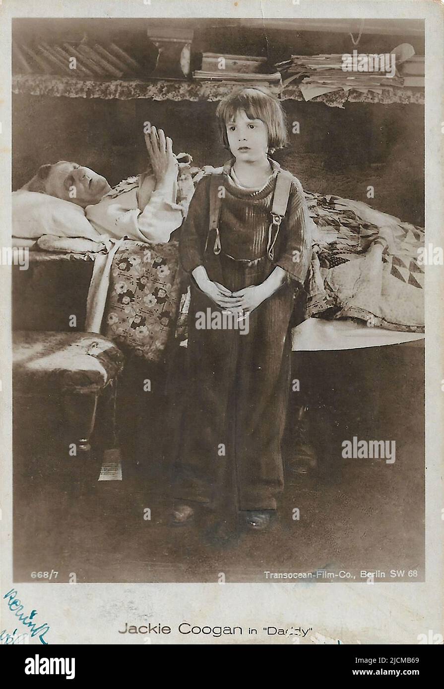 Portrait of Jackie Coogan in Daddy - Silent Hollywood era Stock Photo ...