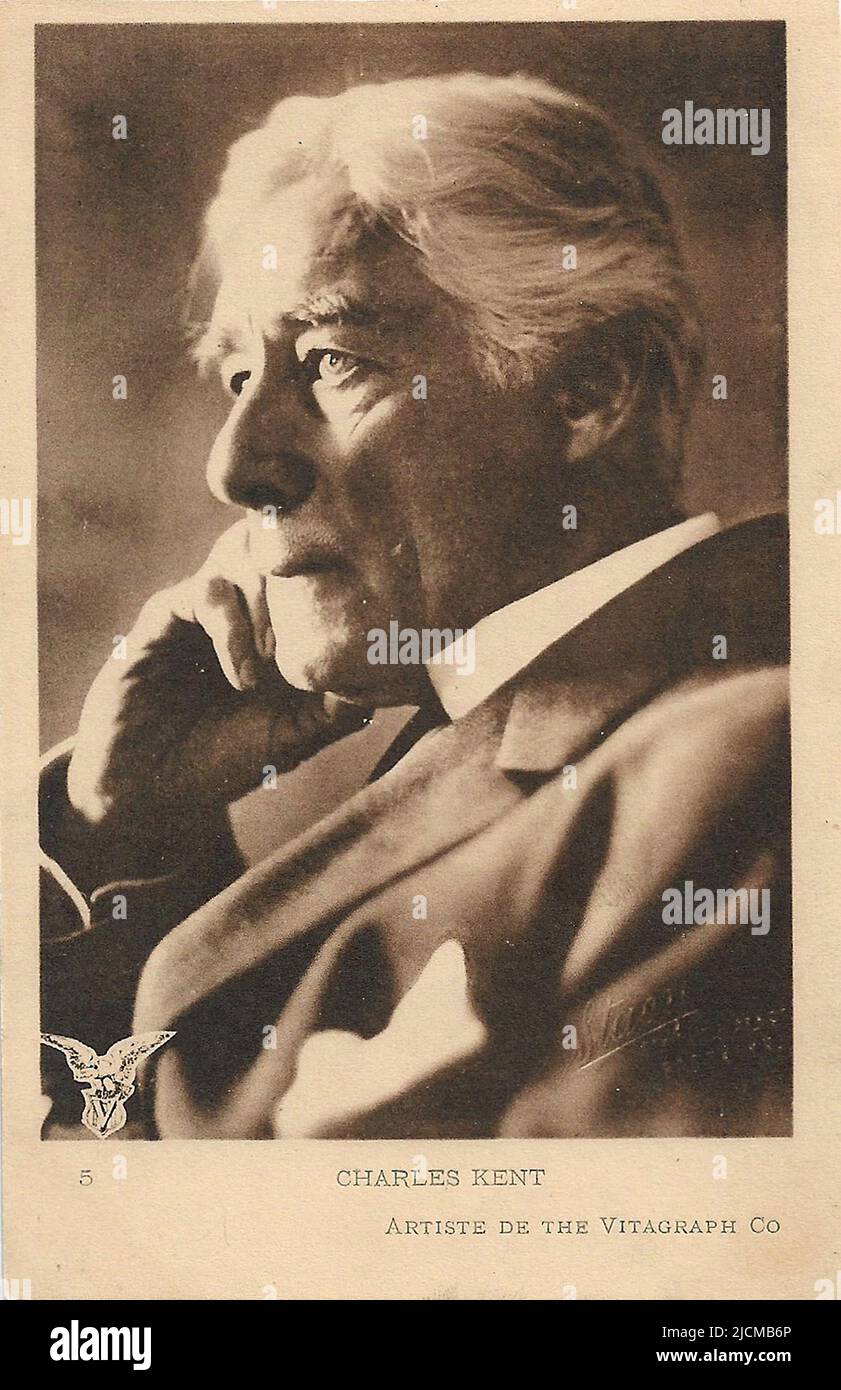 Portrait of Charles Kent (Vitagraph) - Silent Hollywood era Stock Photo ...