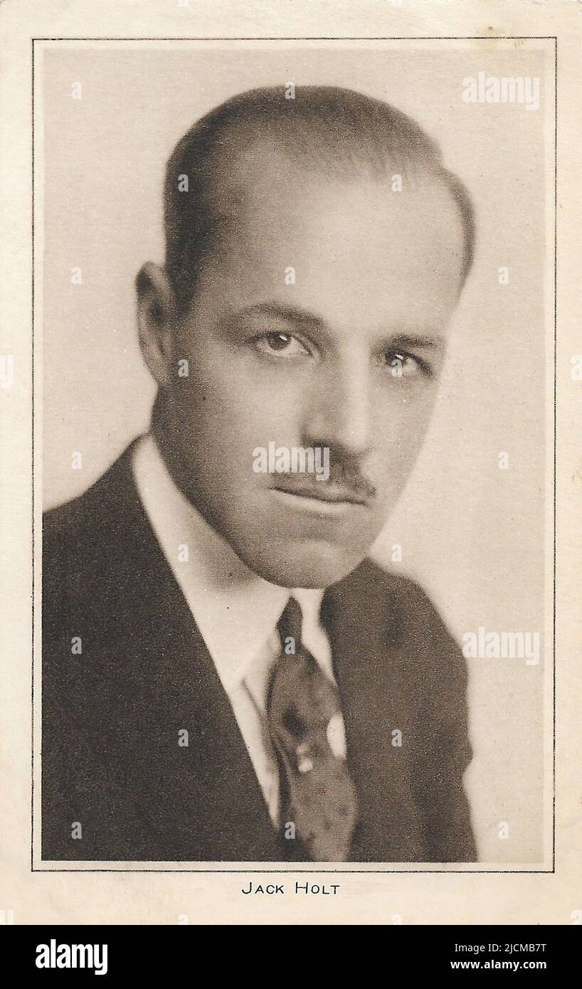 Portrait of Jack Holt 002 - Silent Hollywood era Stock Photo - Alamy