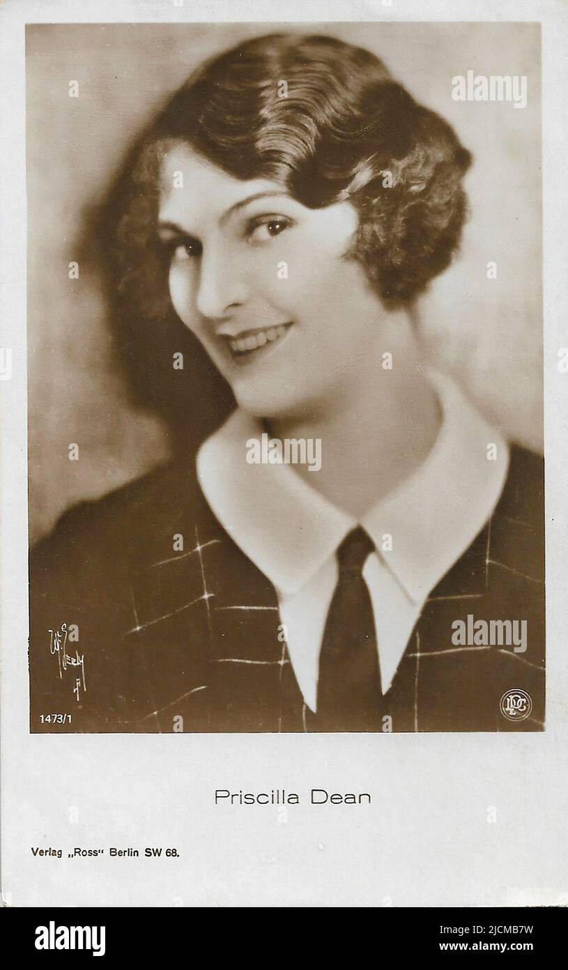 Portrait of Priscilla Dean - Silent Hollywood era Stock Photo - Alamy