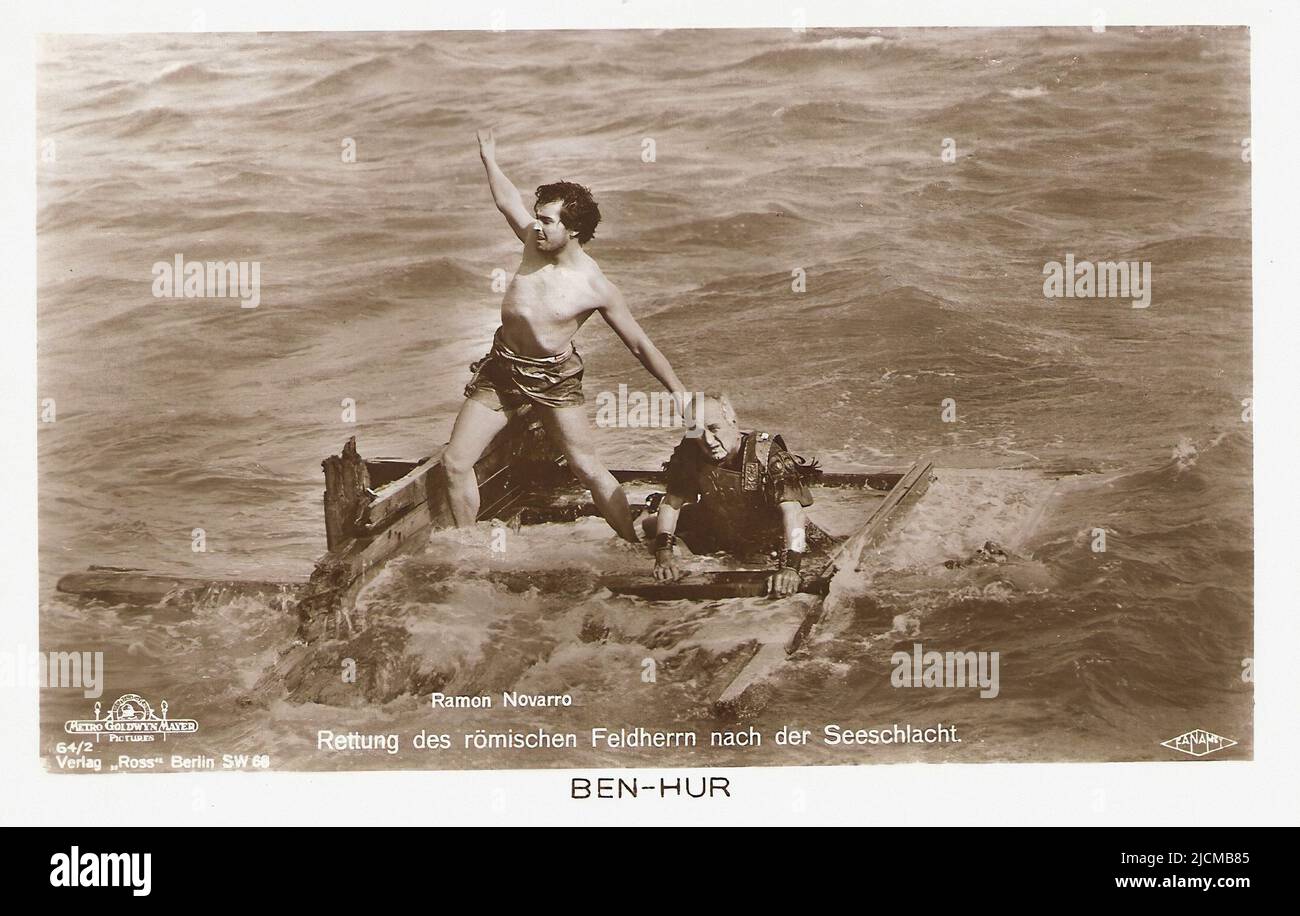 Portrait of Ramon Novarro and Frank Currier in Ben-Hur A Tale of the ...