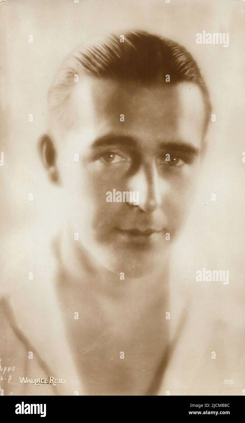 Portrait of Wallace Reid - Silent Hollywood era Stock Photo - Alamy