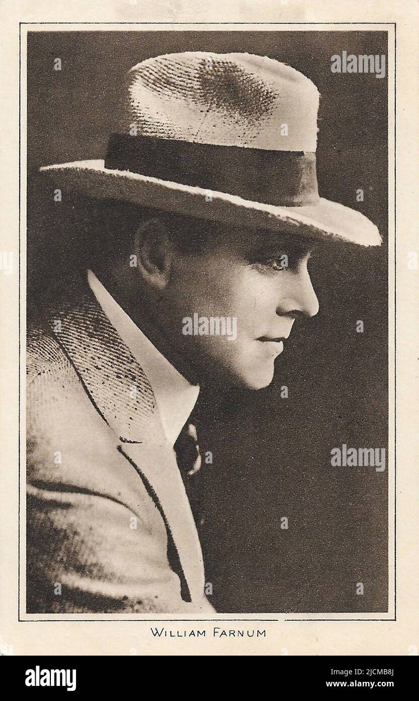 Portrait of William Farnum 003 - Silent Hollywood era Stock Photo - Alamy
