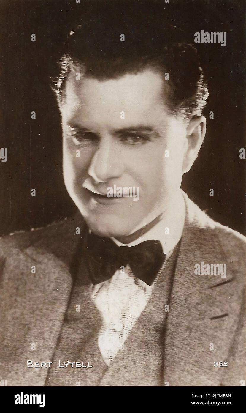 Portrait of Bert Lytell - Silent Hollywood era Stock Photo - Alamy