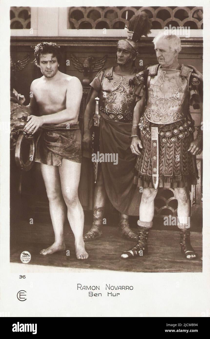 Portrait of Ramon Novarro and Frank Currier in Ben-Hur A Tale of the ...