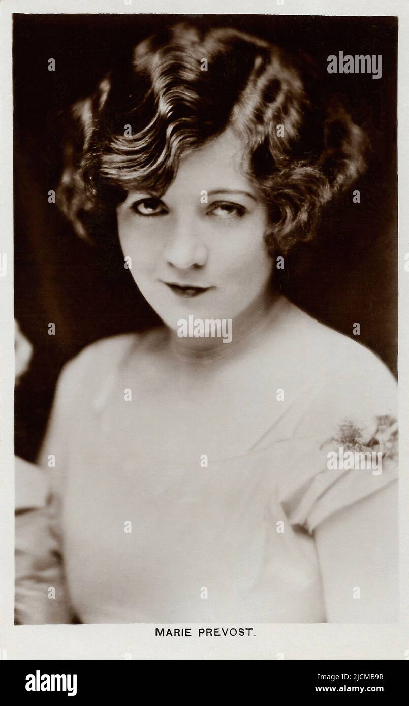 Portrait of Marie Prevost 003 - Silent Hollywood era Stock Photo - Alamy