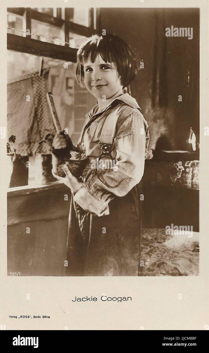 Portrait of Jackie Coogan in Daddy (1923) - Silent Hollywood era Stock ...