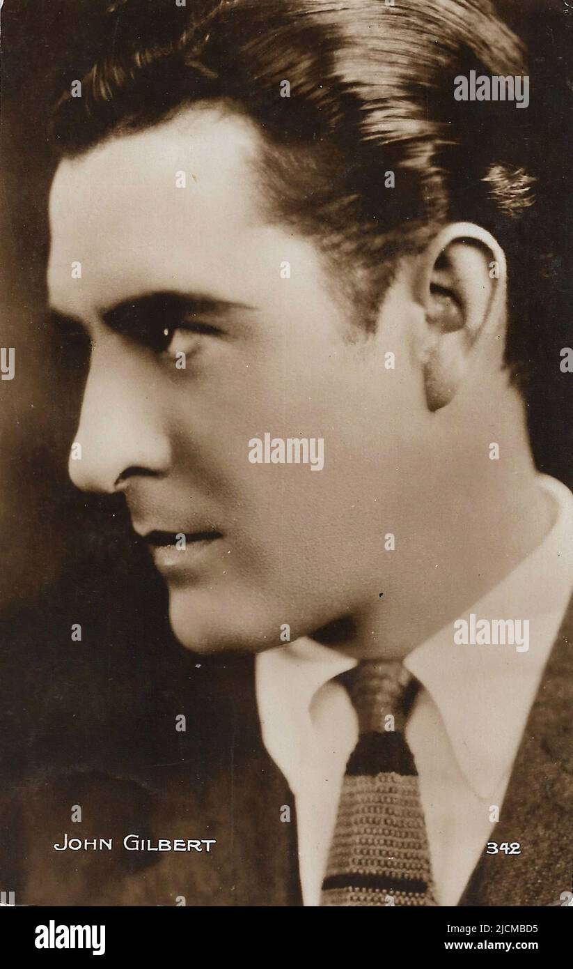 Portrait of John Gilbert 004 - Silent Hollywood era Stock Photo - Alamy