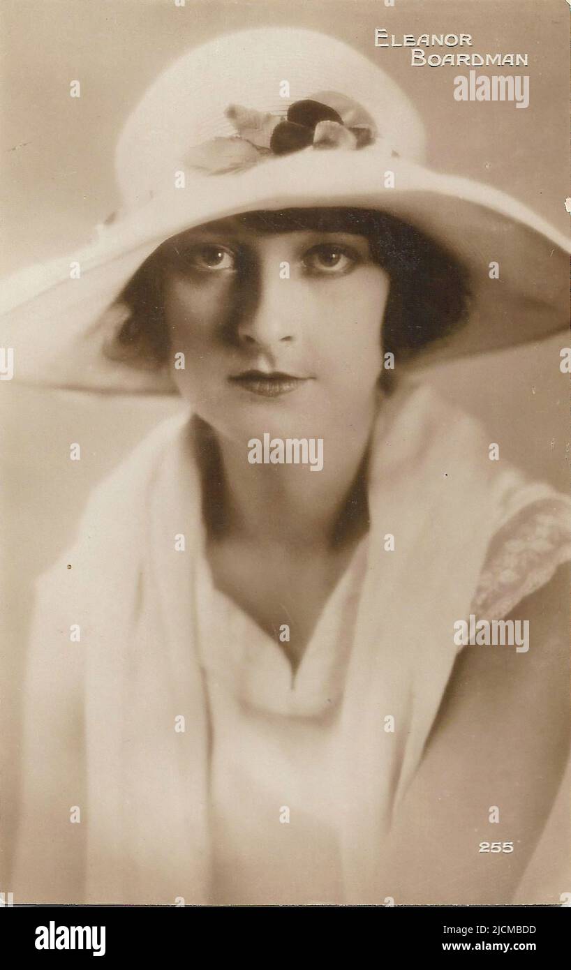 Portrait of Eleanor Boardman - Silent Hollywood era Stock Photo - Alamy