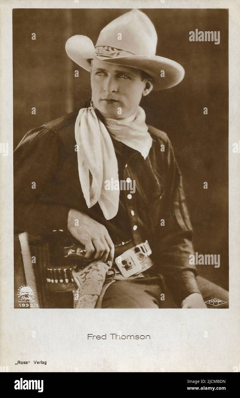 Portrait of Fred Thomson - Silent Hollywood era Stock Photo - Alamy