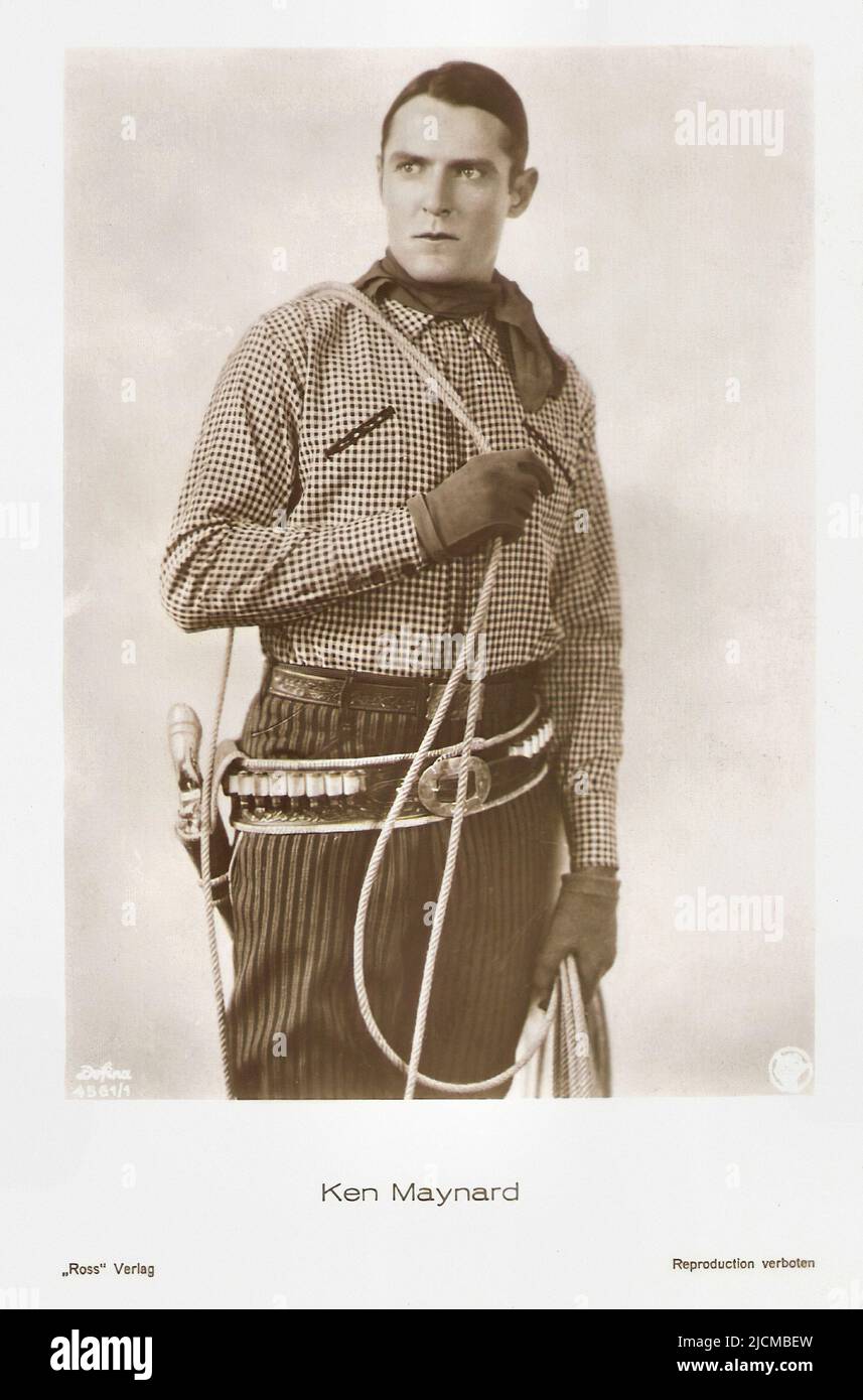 Portrait of Ken Maynard - Silent Hollywood era Stock Photo - Alamy