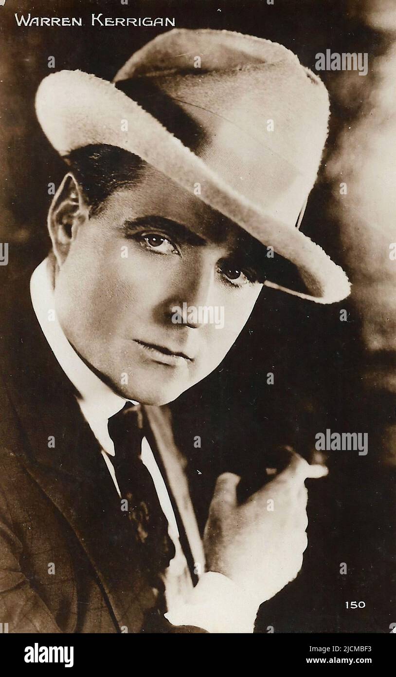 Portrait of J. Warren Kerrigan - Silent Hollywood era Stock Photo - Alamy