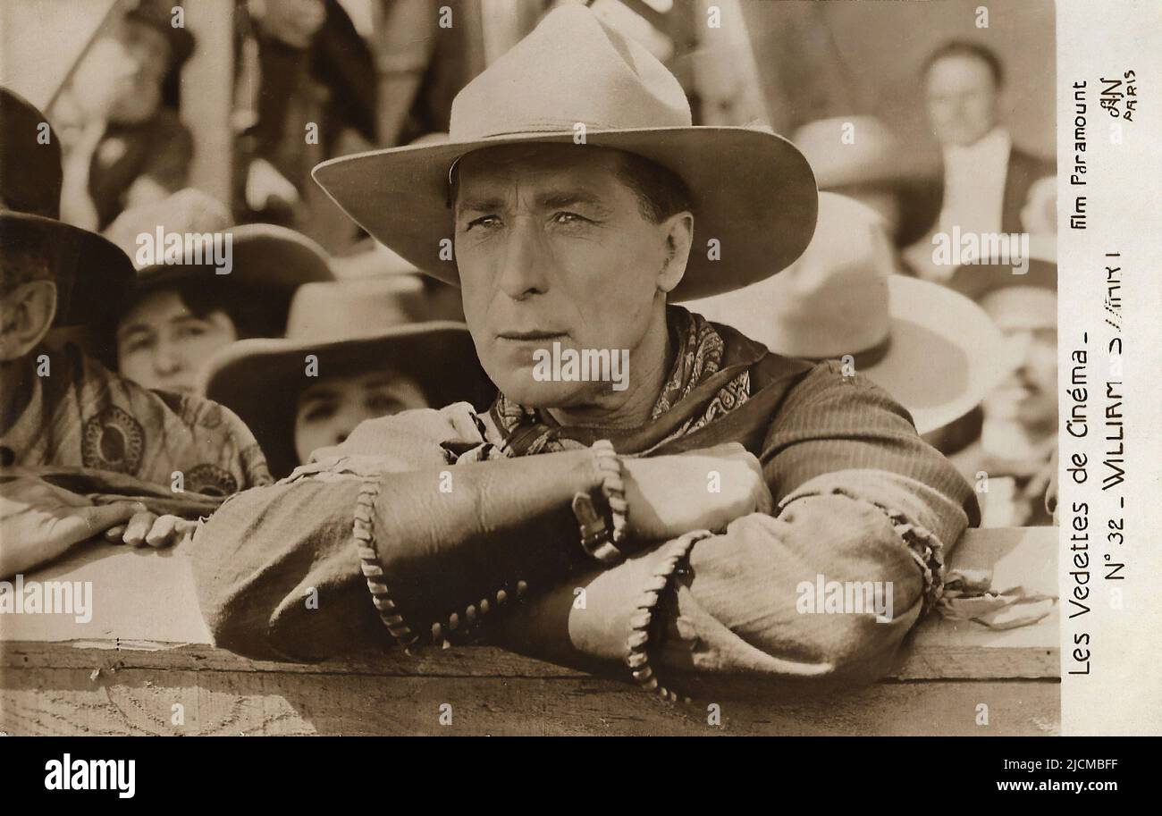 Portrait of William Hart - Silent Hollywood era Stock Photo - Alamy