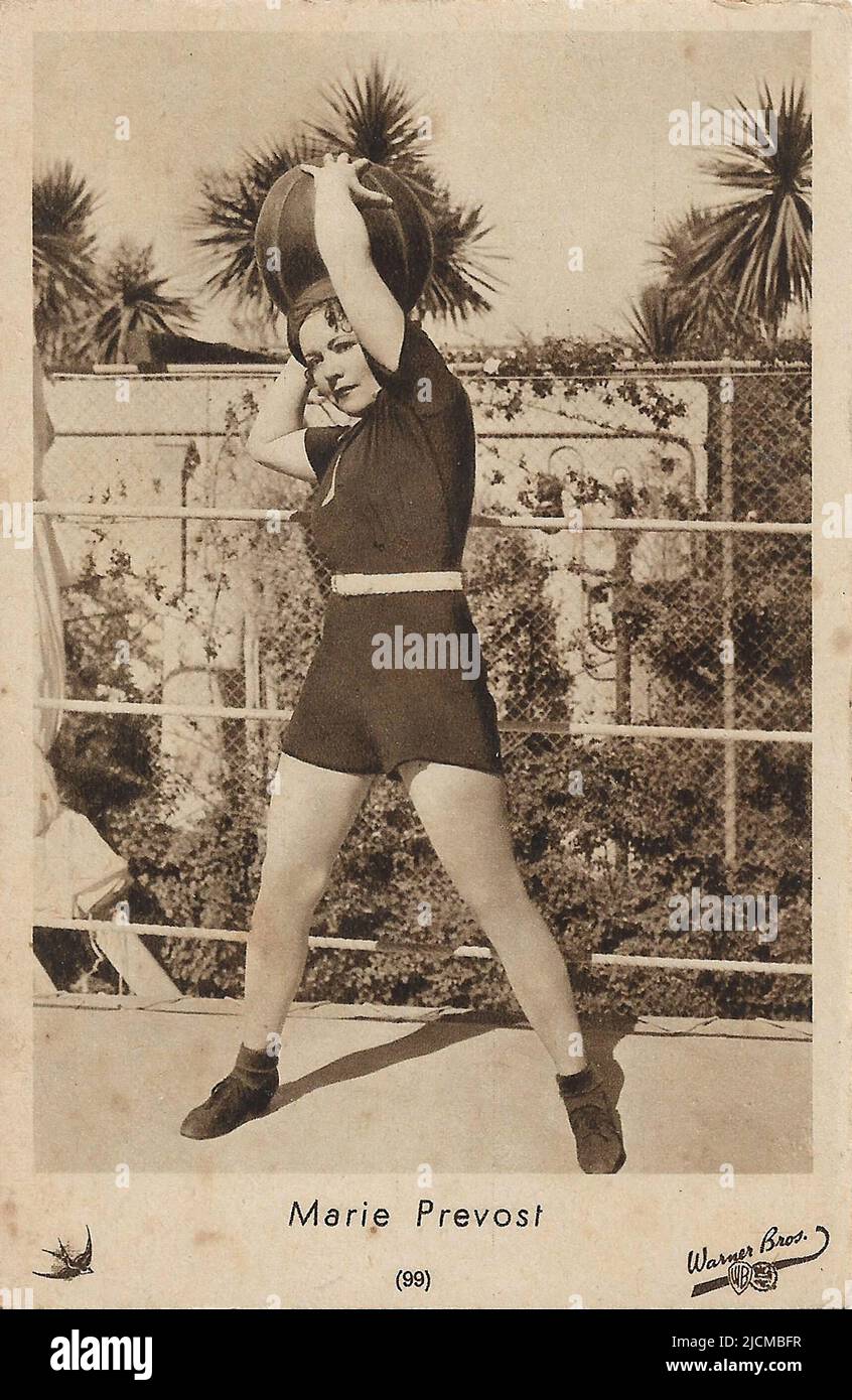 Portrait of Marie Prevost - Silent Hollywood era Stock Photo - Alamy