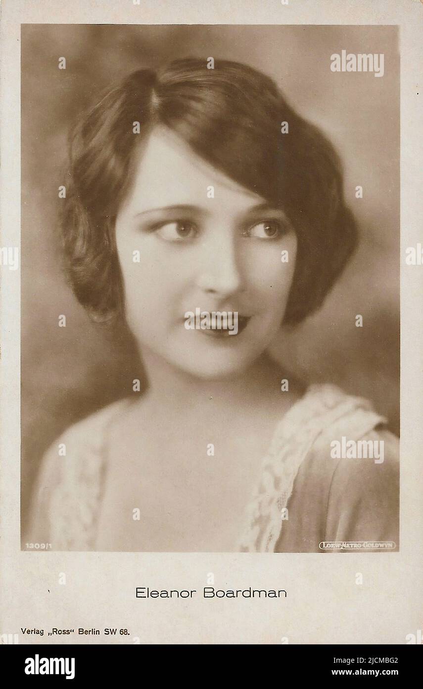 Portrait of Eleanor Boardman 004 - Silent Hollywood era Stock Photo - Alamy