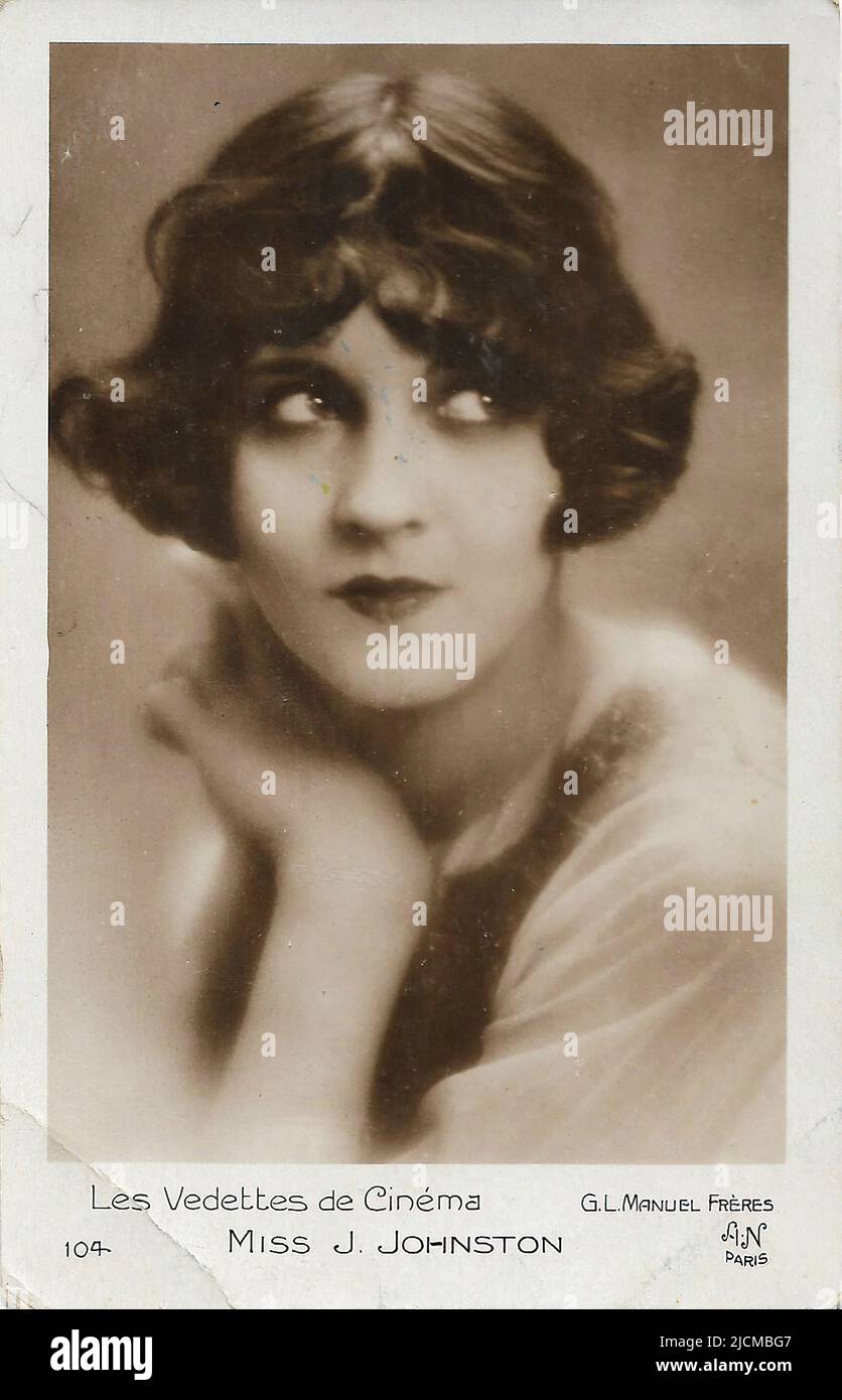 Portrait of Julanne Johnston - Silent Hollywood era Stock Photo - Alamy