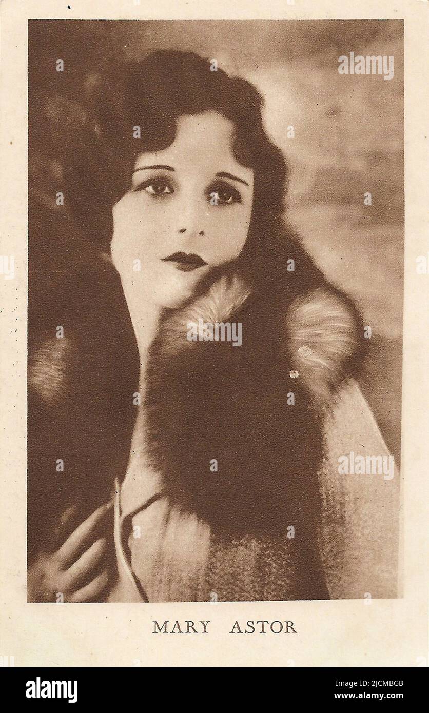Portrait of Mary Astor - Silent Hollywood era Stock Photo - Alamy