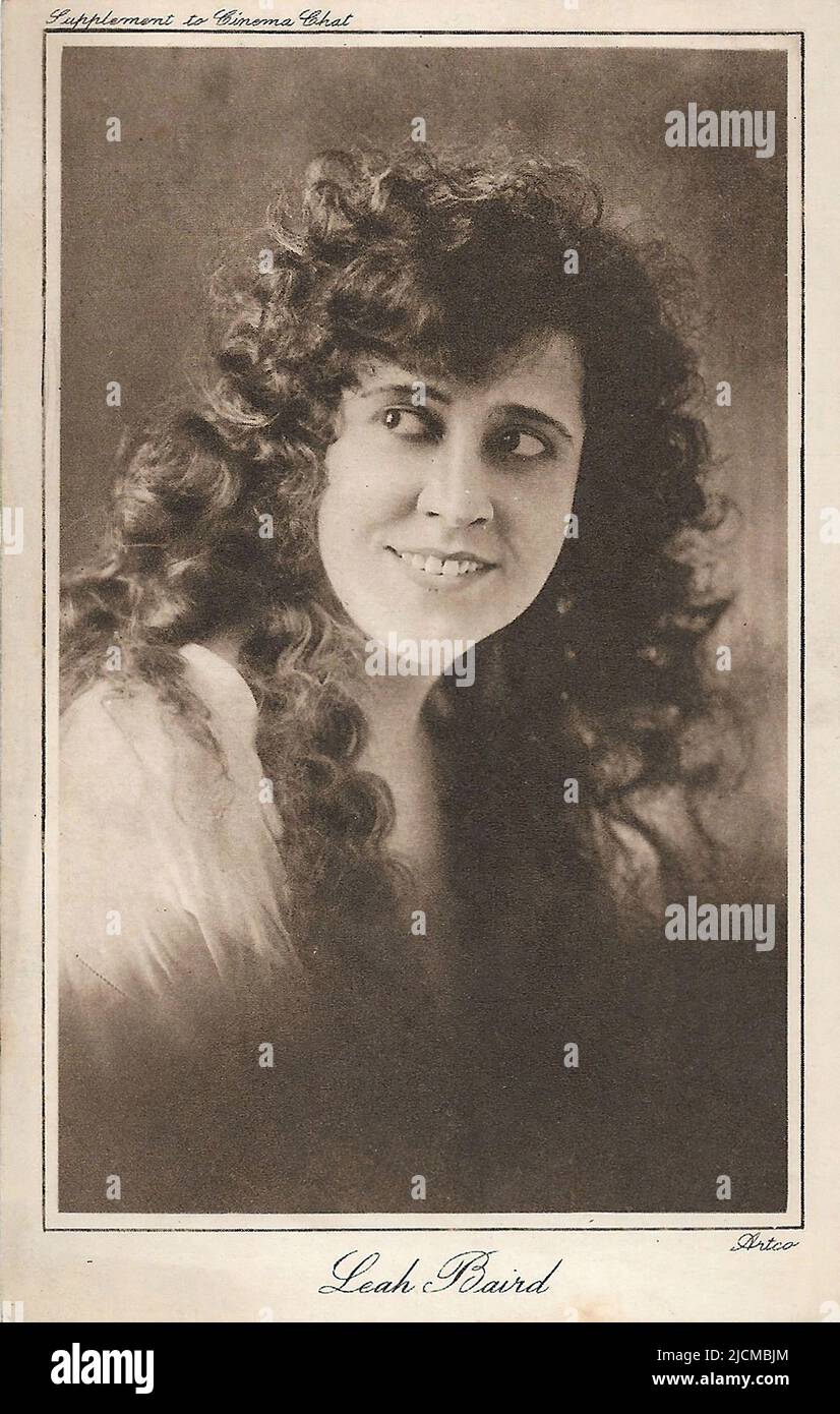 Portrait of Leah Baird - Silent Hollywood era Stock Photo - Alamy