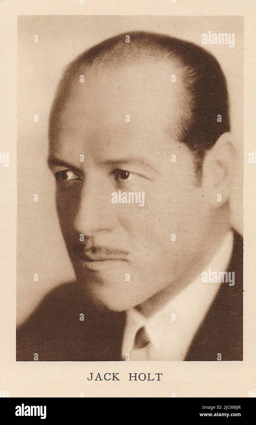 Portrait of Jack Holt 004 - Silent Hollywood era Stock Photo - Alamy