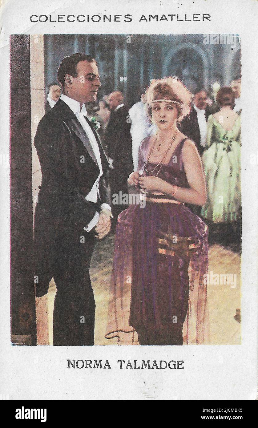 Norma Talmadge in Yes or No - Silent Hollywood era Stock Photo - Alamy