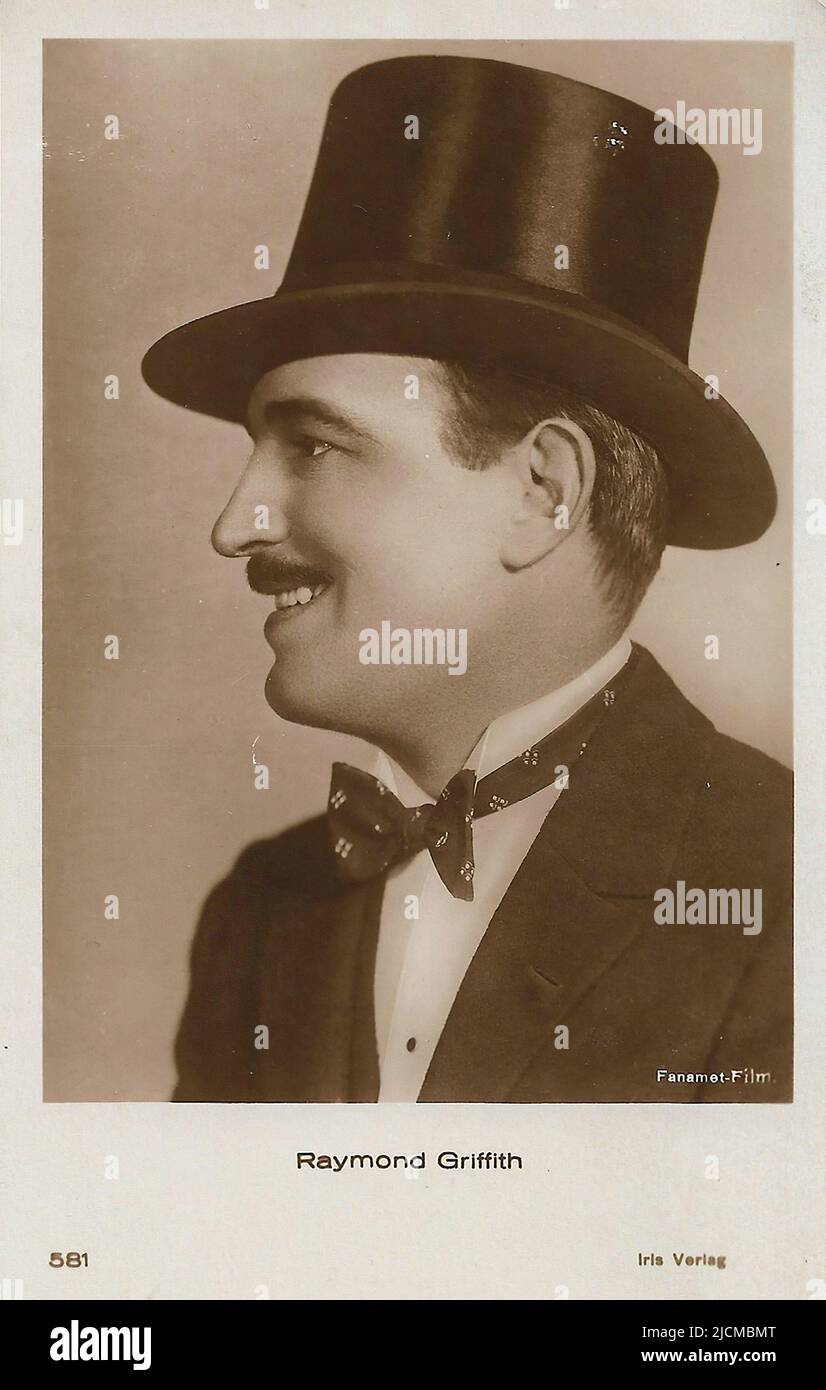 Portrait of Raymond Griffith - Silent Hollywood era Stock Photo - Alamy