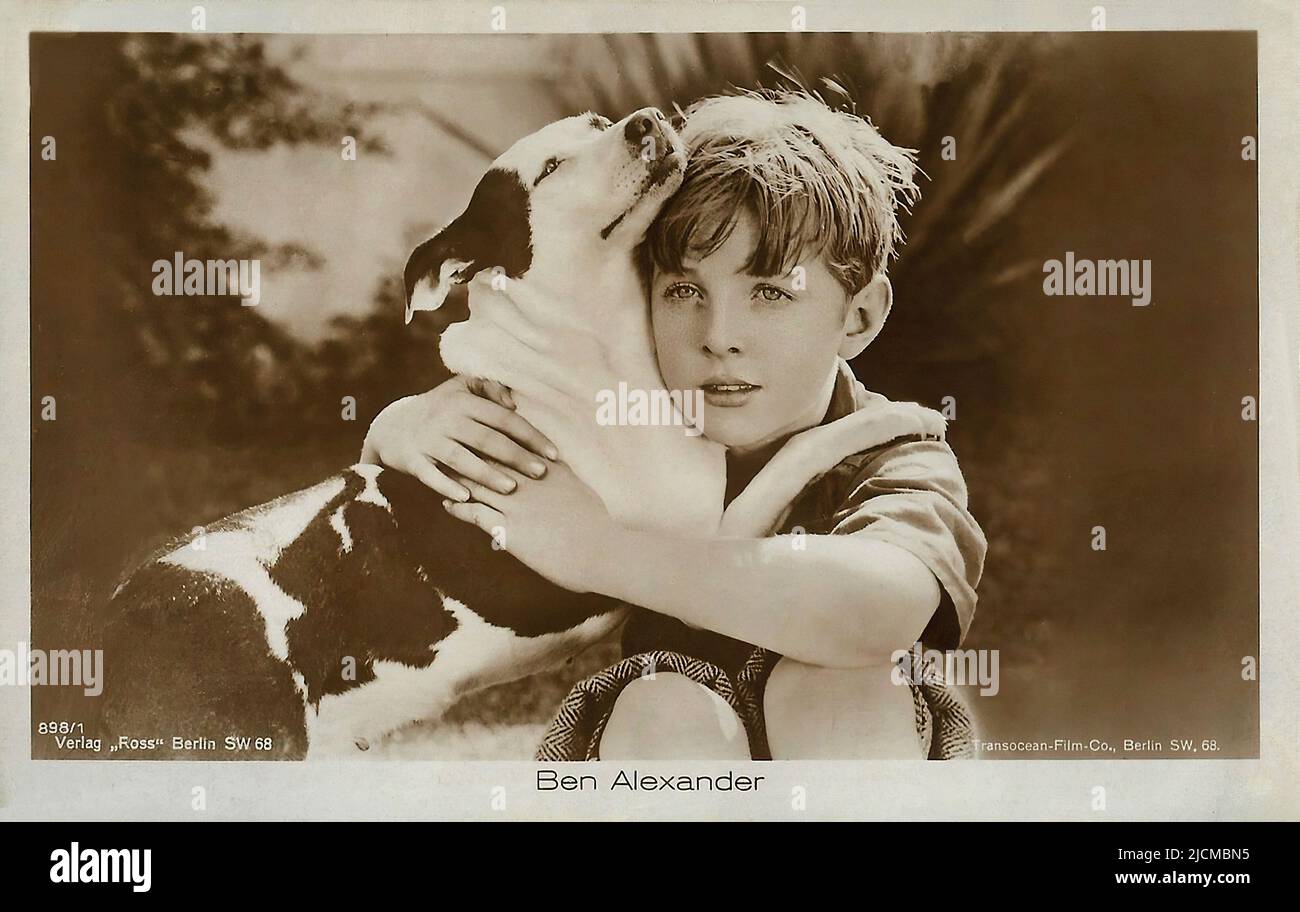 Portrait of Ben Alexander in Penrod and Sam (1923) - Silent Hollywood era Stock Photo - Alamy