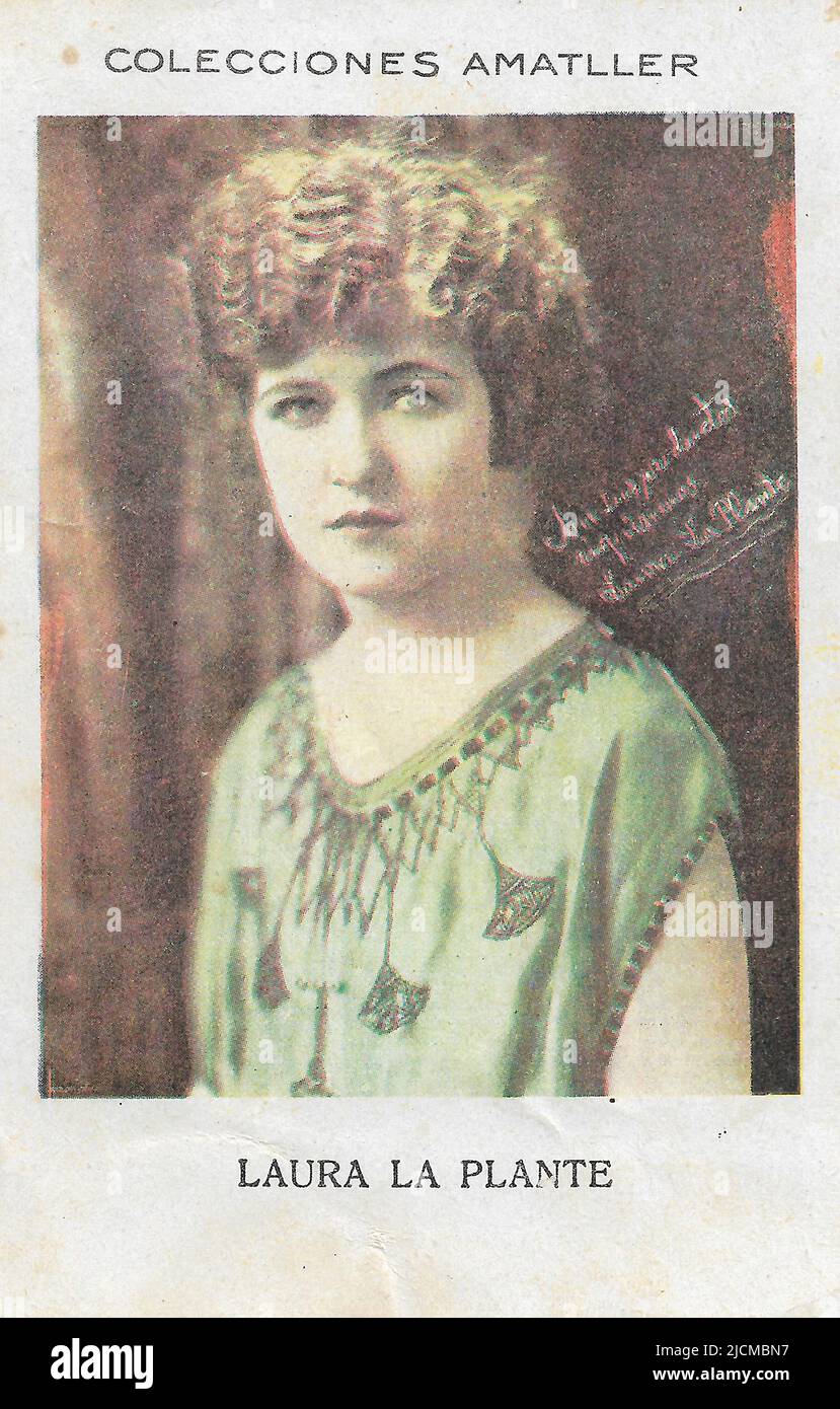 Laura La Plante - Silent Hollywood era Stock Photo - Alamy