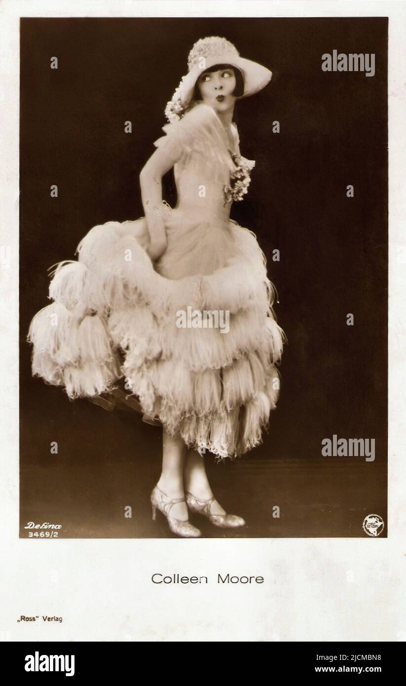 Portrait of Colleen Moore - Silent Hollywood era Stock Photo - Alamy