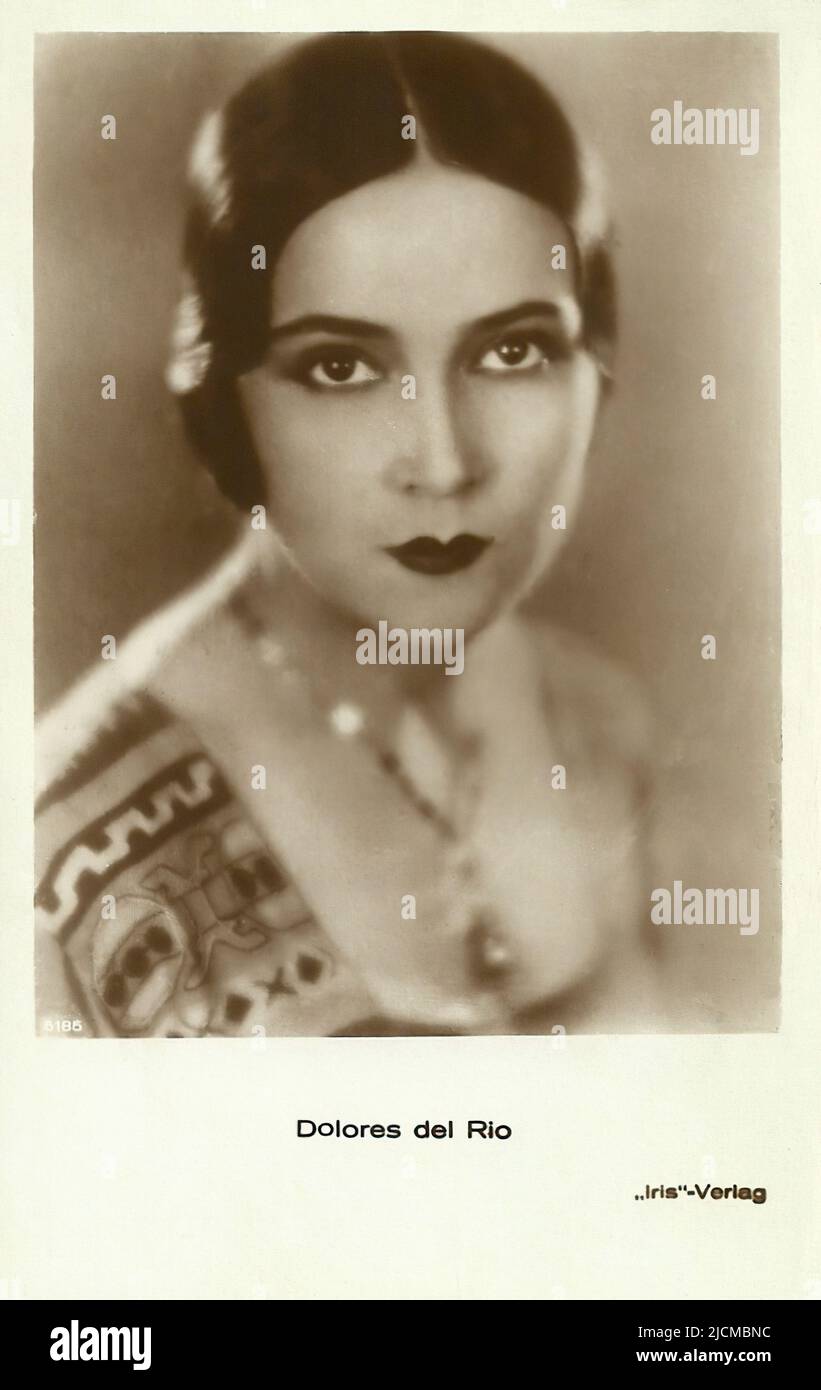 Portrait of Dolores Del Rio 006 - Silent Hollywood era Stock Photo - Alamy