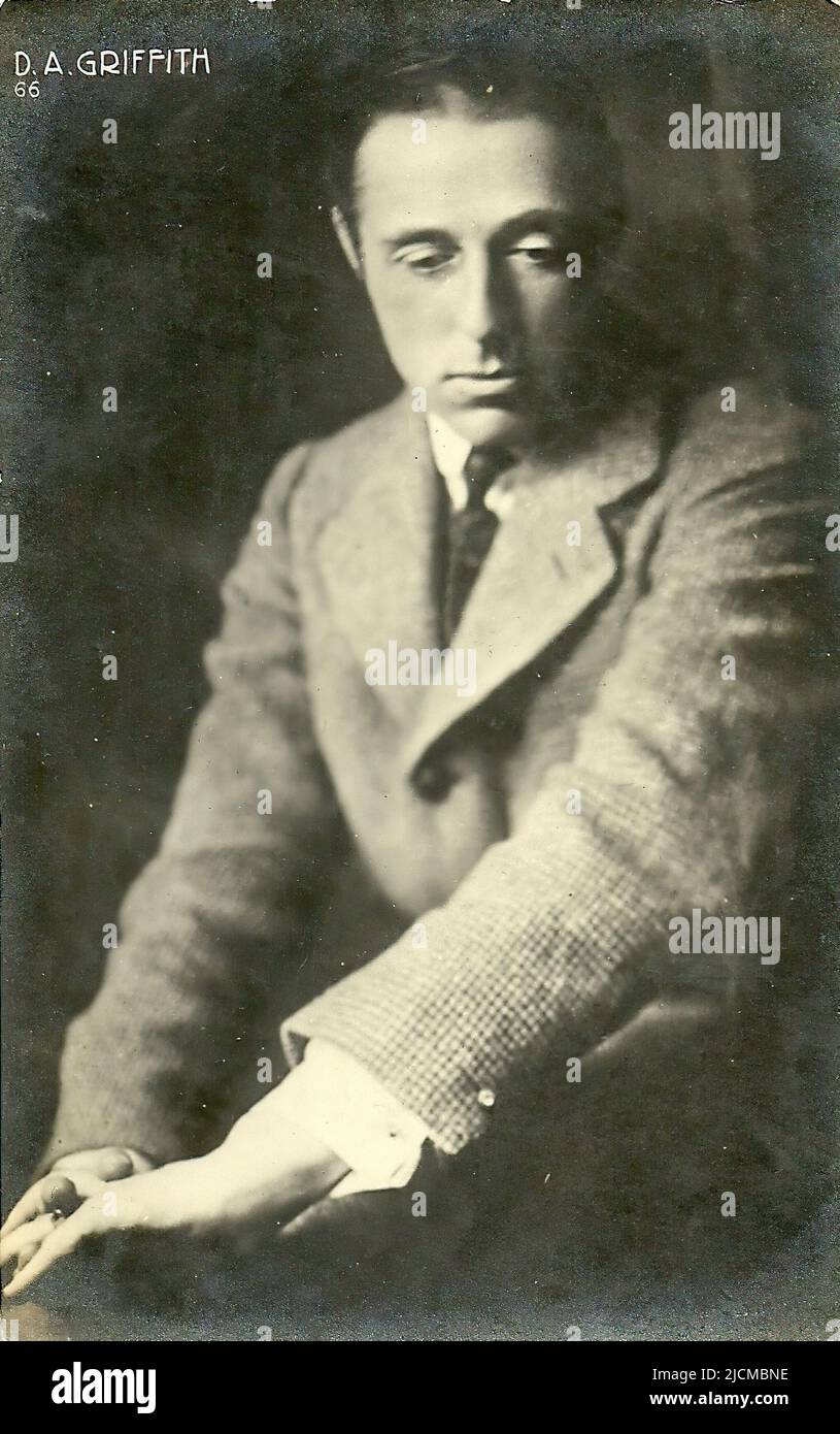Portrait of David Wark Griffith - Silent Hollywood era Stock Photo - Alamy