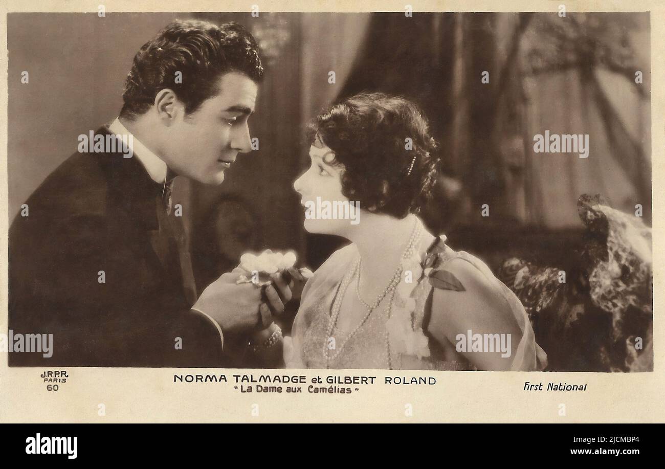 Portrait of Gilbert Roland and Norma Talmadge in Camille (1926 ...