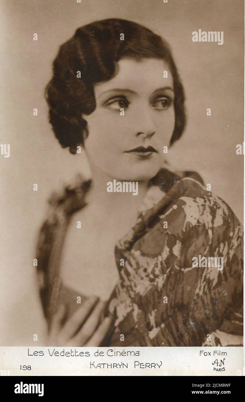 Portrait of Kathryn Perry - Silent Hollywood era Stock Photo - Alamy