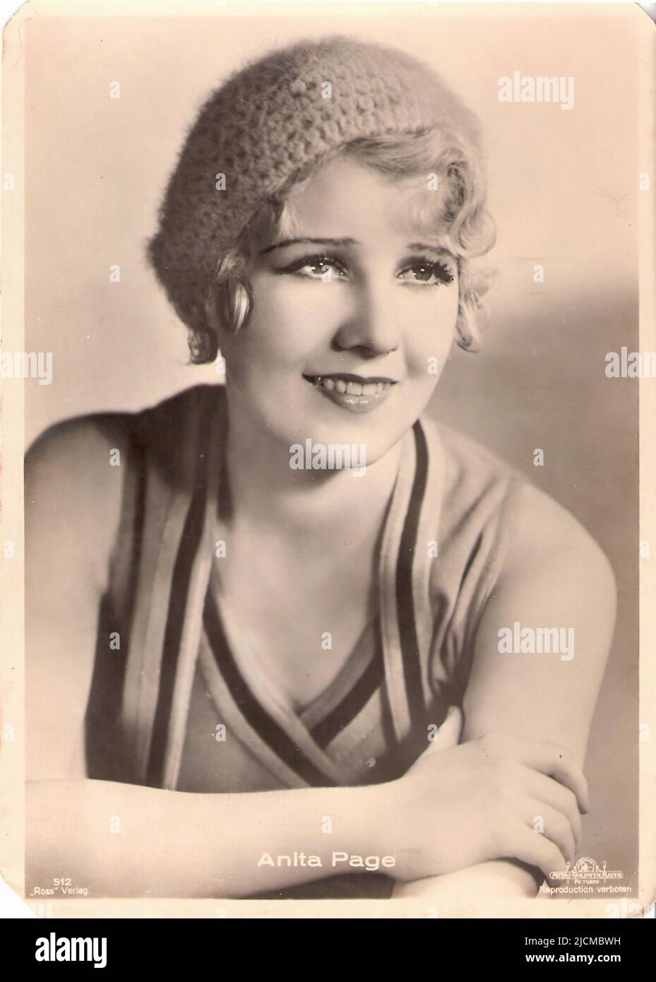 Portrait of Anita Page - Silent Hollywood era Stock Photo - Alamy