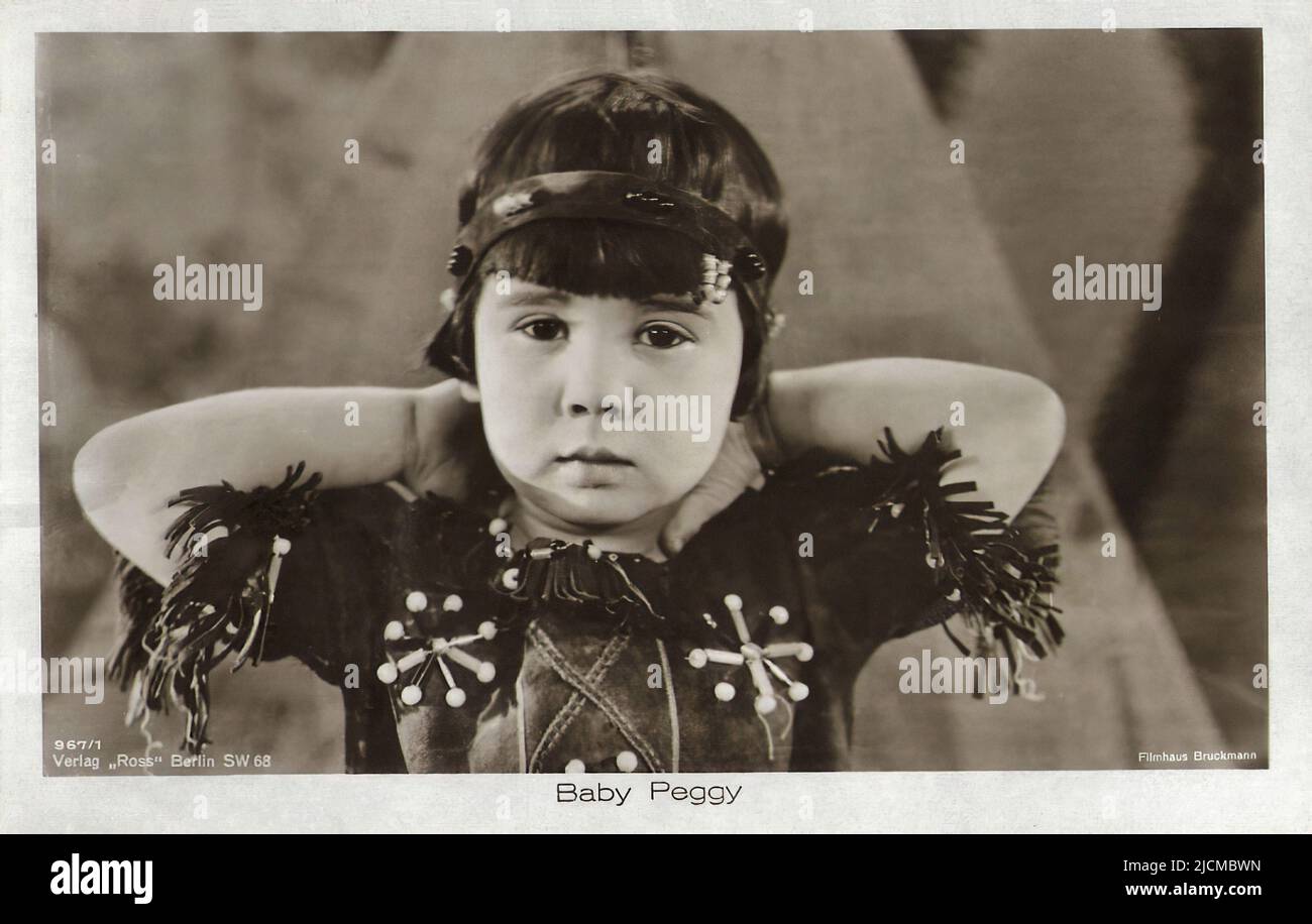 Portrait of Baby Peggy 002 - Silent Hollywood era Stock Photo - Alamy